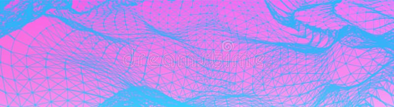 Science Technology Vector Background. Data Stream Grid Stock ...