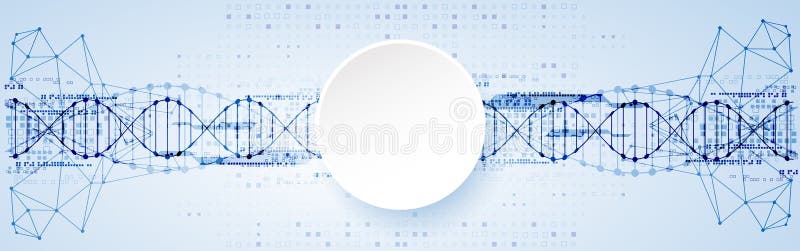 Science Template, DNA Molecules Background. Stock Vector - Illustration ...