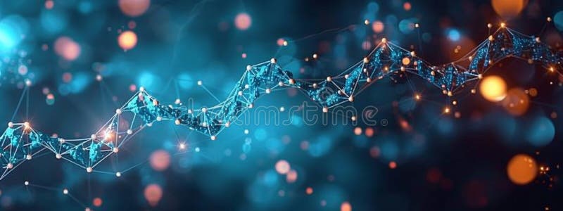 Science Template Wallpaper Abstract Background with DNA Molecules ...