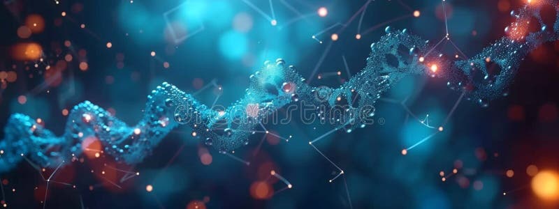 Science Template Wallpaper Abstract Background with DNA Molecules ...