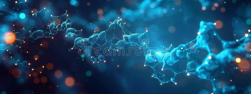 Science Template Wallpaper Abstract Background with DNA Molecules ...