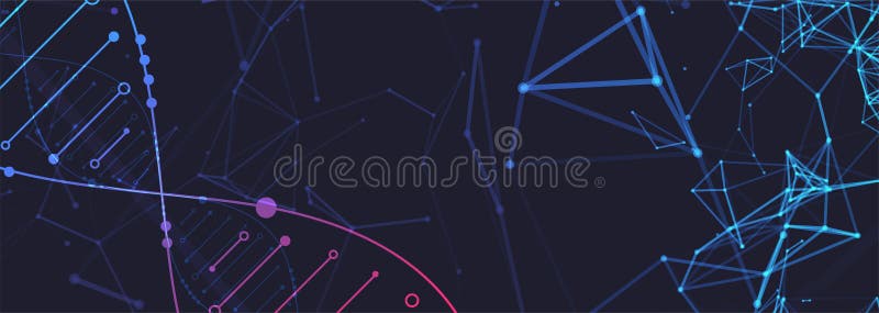 Science Template Wallpaper Banner Dna Molecules Stock Illustrations ...