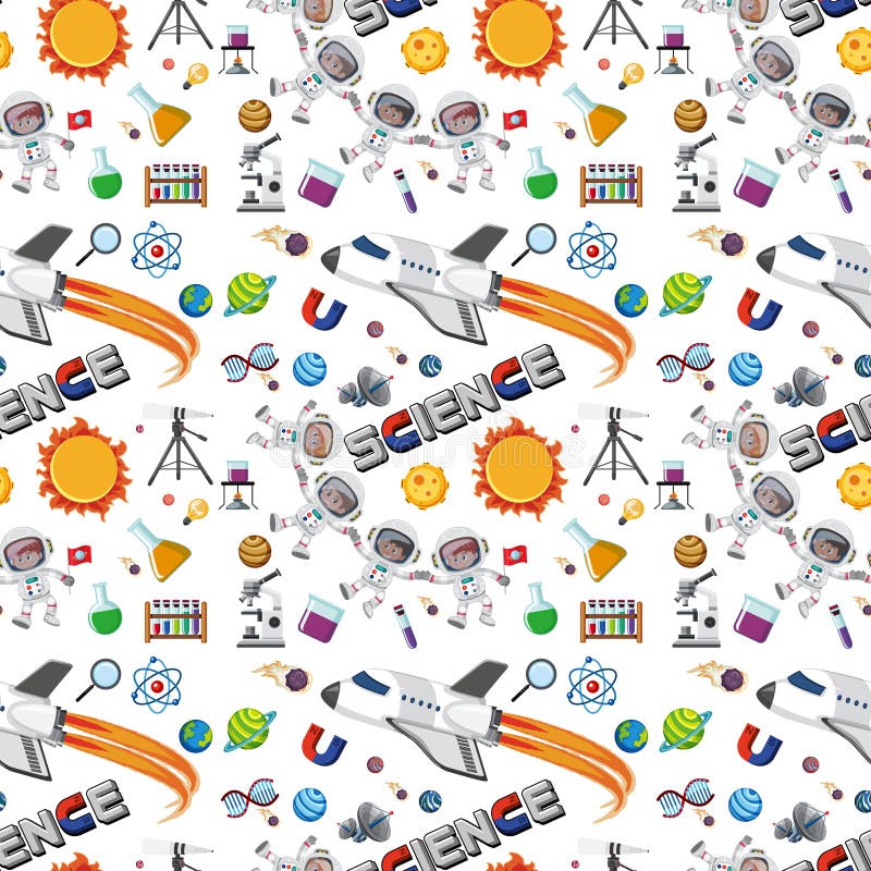 Science Big Text Dot and Dash Line Pattern Layer Overlay, Poster Banner ...