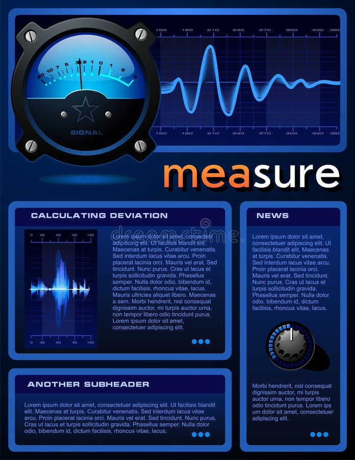 Science-themed brochure stock vector. Illustration of electronics - 6870336