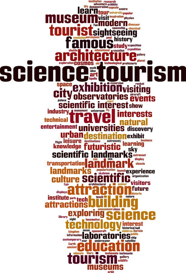 Science tourism word cloud stock vector. Illustration of architecture ...