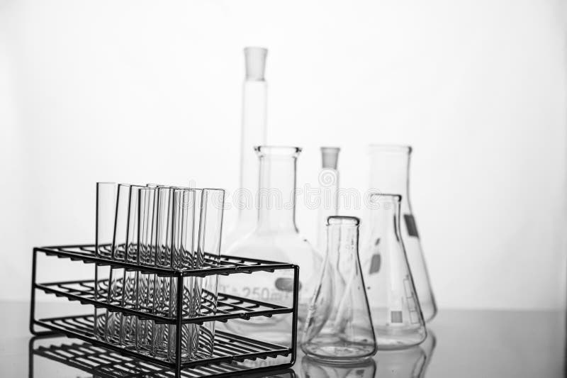 Science Tubes Arranged on the Shelf Stock Image - Image of sink ...