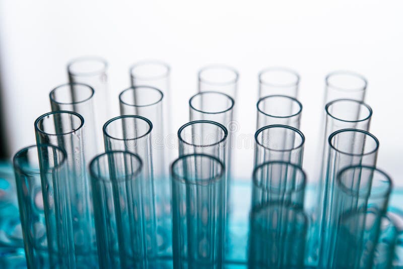 Science Tubes Arranged on the Shelf Stock Image - Image of measure ...