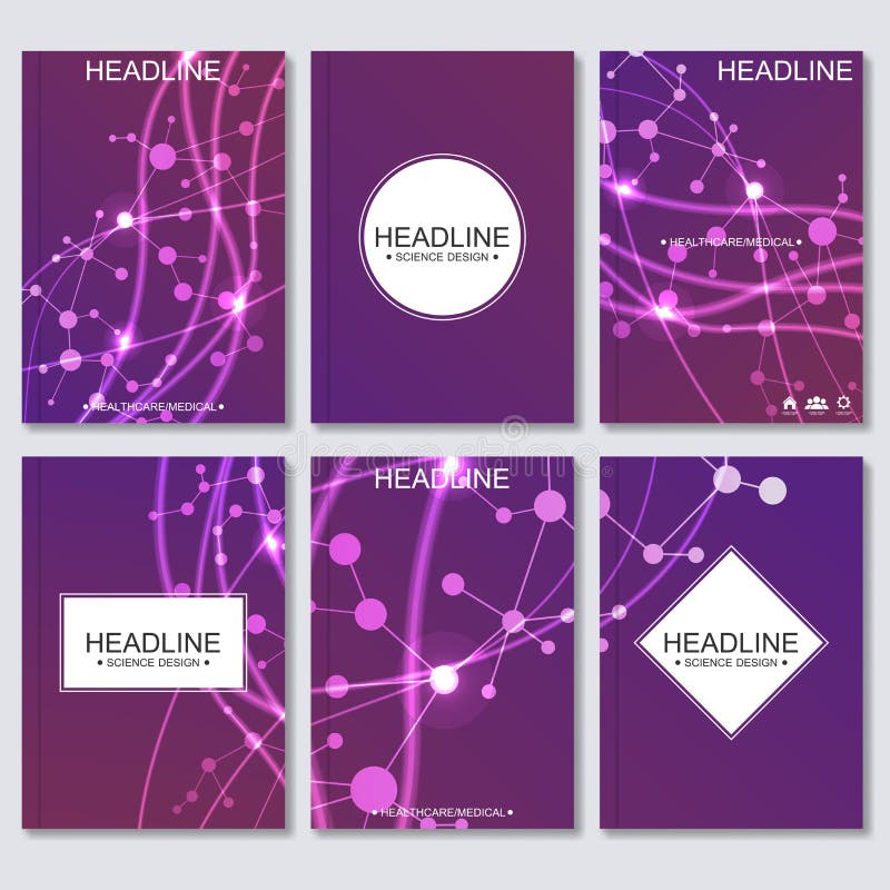 Science Vector Background. Modern Vector Templates for Brochure, Flyer ...