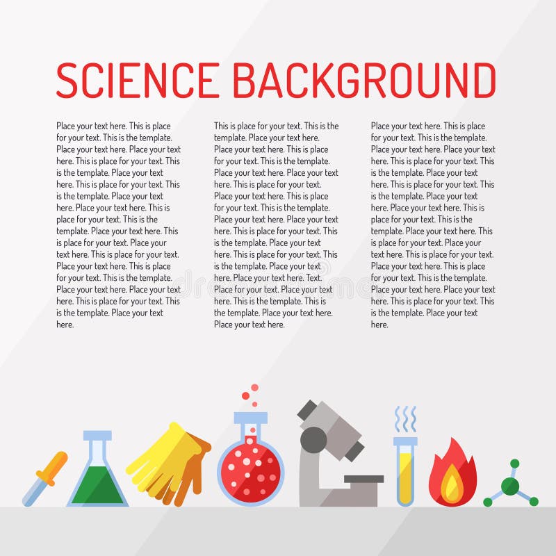 Science Vector Background with Place for Your Text. Chemistry, Physics ...