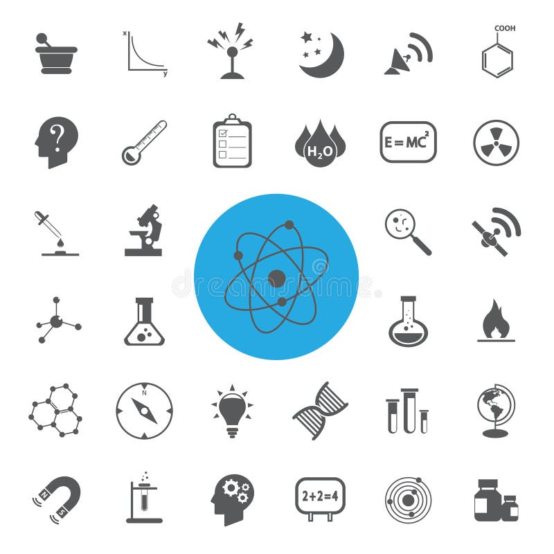 Science Vector Set.Vector/illustration. Stock Vector - Illustration of ...