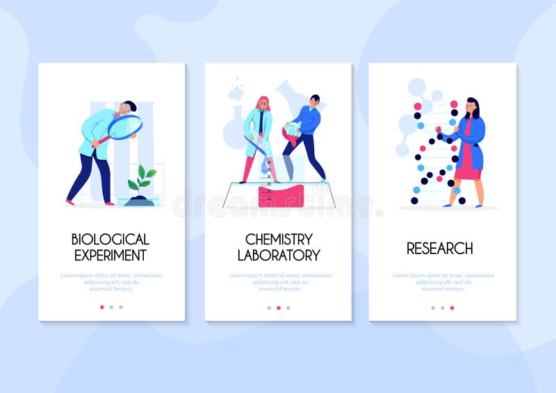 Science Vertical Banners Set Stock Vector - Illustration of bookmark ...