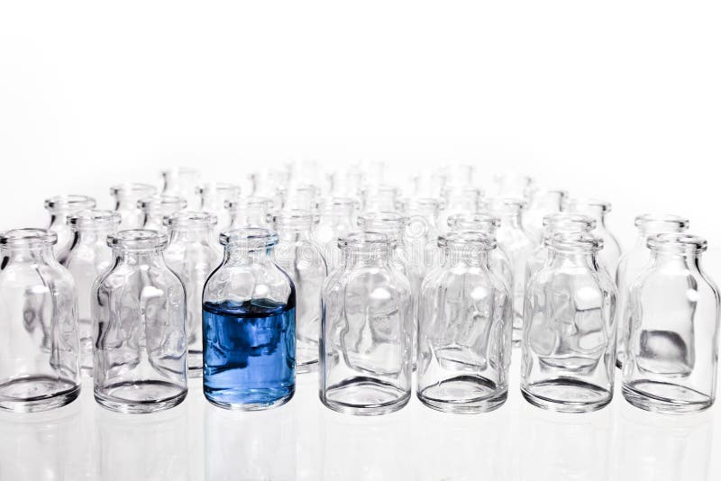 Science Vials in Rows stock image. Image of lots, clean - 39892833