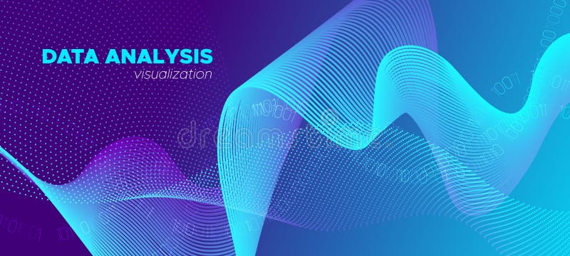 Science Visualization. Matrix Background Stock Vector - Illustration of ...