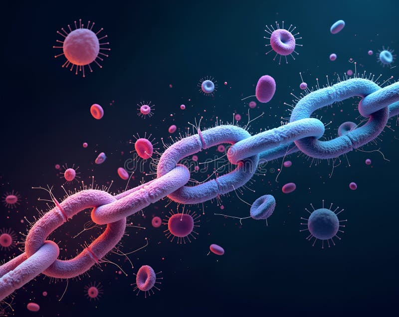 Science Vs. Pathogens: Conceptual Digital Art of Bacteria Morphing into ...