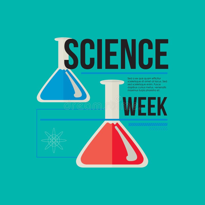 Science Week Quote. Vector Illustration Decorative Design Stock Vector ...