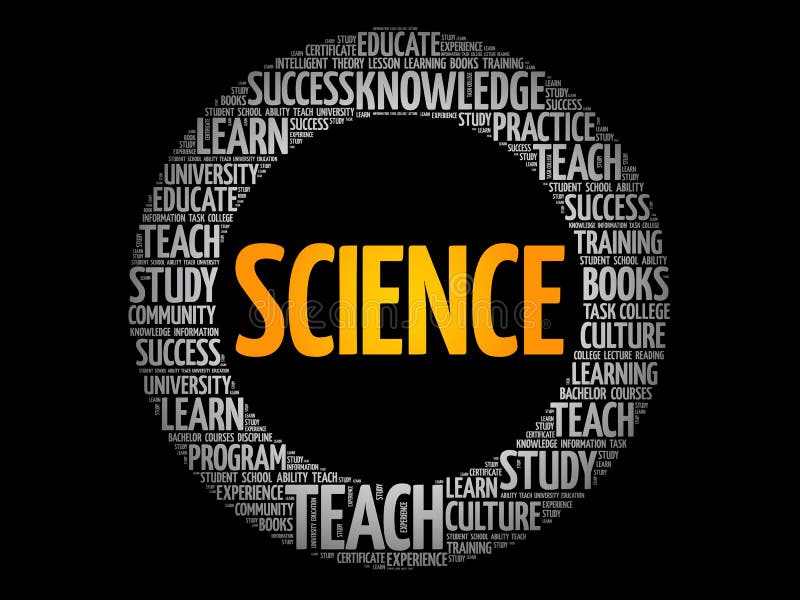 SCIENCE word cloud collage stock illustration. Illustration of collage ...