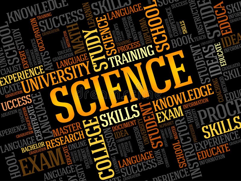 SCIENCE word cloud stock illustration. Illustration of health - 199696993