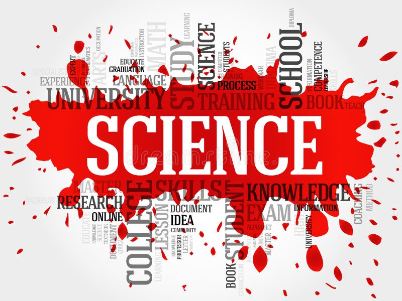 SCIENCE word cloud stock illustration. Illustration of life - 206378327