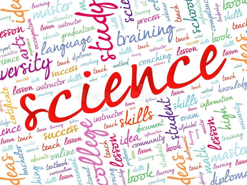 SCIENCE word cloud stock illustration. Illustration of background ...
