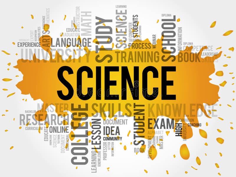 SCIENCE word cloud stock illustration. Illustration of life - 201665449