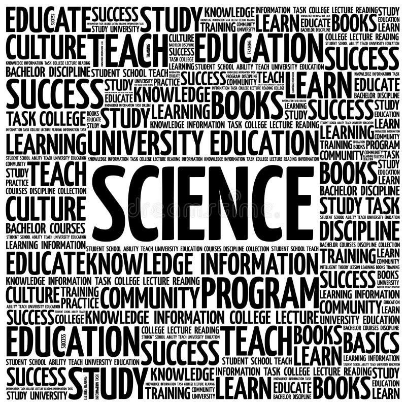 SCIENCE word cloud stock illustration. Illustration of life - 201665449