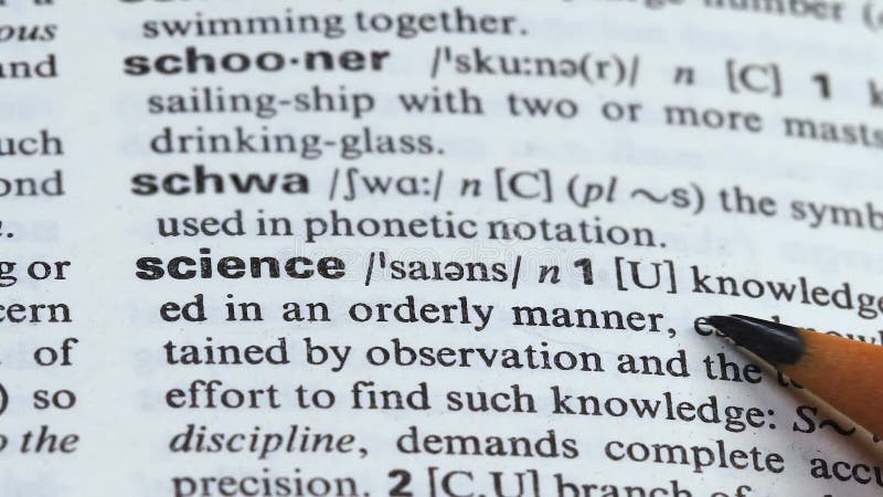 Science Word Meaning in Dictionary, System of Knowledge, Observation ...
