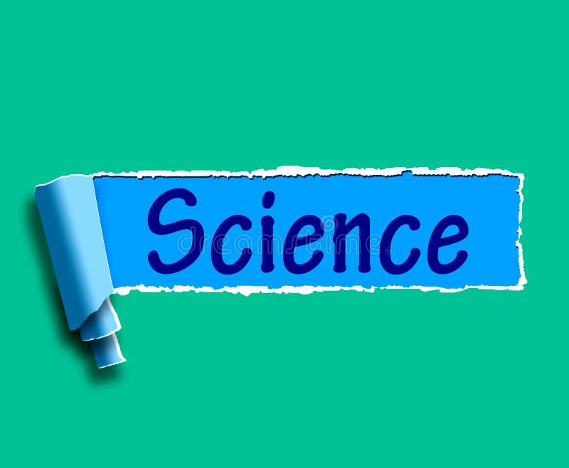 Science Word Shows Scientist Biology and Chemist Stock Illustration ...