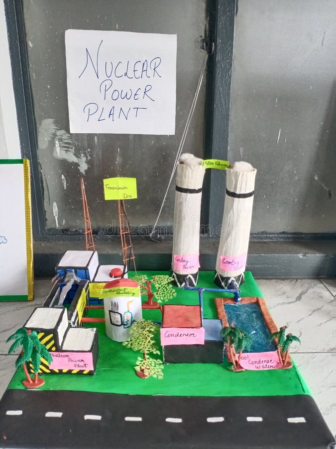 Science Working Model Nuclear Power Plant for Class 10 Stock Image ...