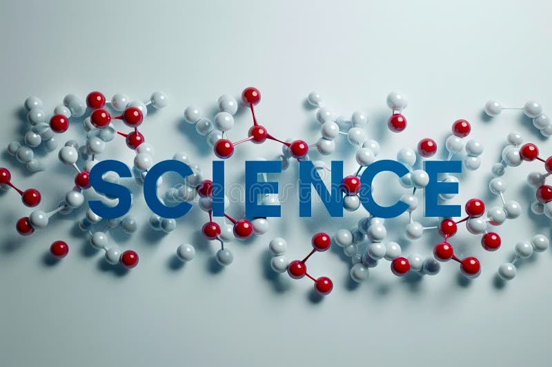 Science is Written in the Form of a Molecule Stock Image - Image of ...