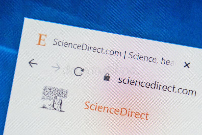 ScienceDirect editorial photo. Image of world, website - 38873826