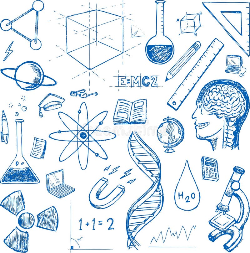 Science seamless pattern stock vector. Illustration of doodle - 28819835