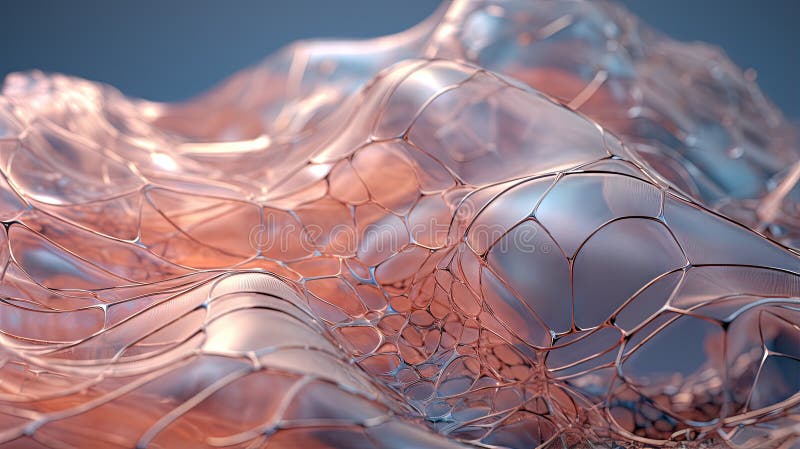 Scientific Abstraction with Futuristic Textured Tissue Waves. Tech ...