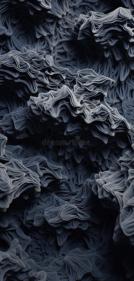 Scientific Abstraction with Futuristic Textured Tissue Waves. Tech ...