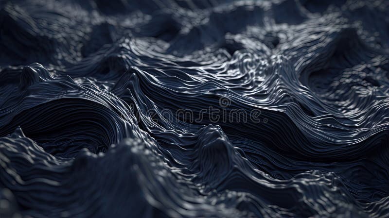 Scientific Abstraction with Futuristic Textured Tissue Waves. Tech ...