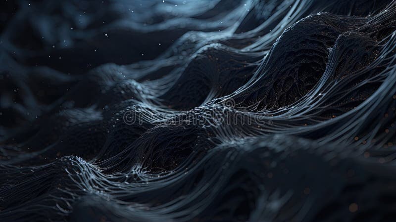 Scientific Abstraction with Futuristic Textured Tissue Waves. Tech ...