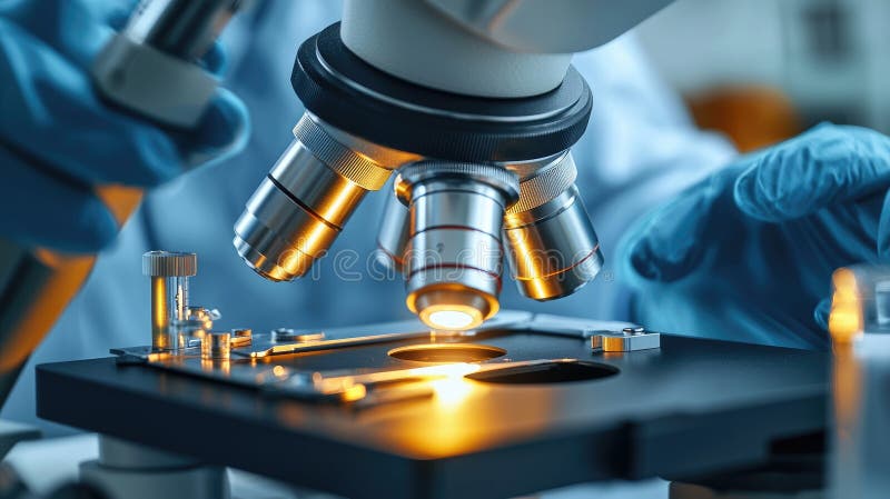 Scientific Analysis: Capturing Lab Scientist Intently Looking through ...