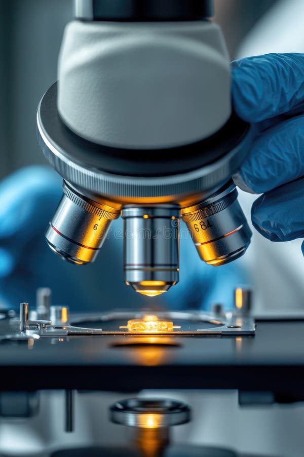 Scientific Analysis: Capturing Lab Scientist Intently Looking through ...