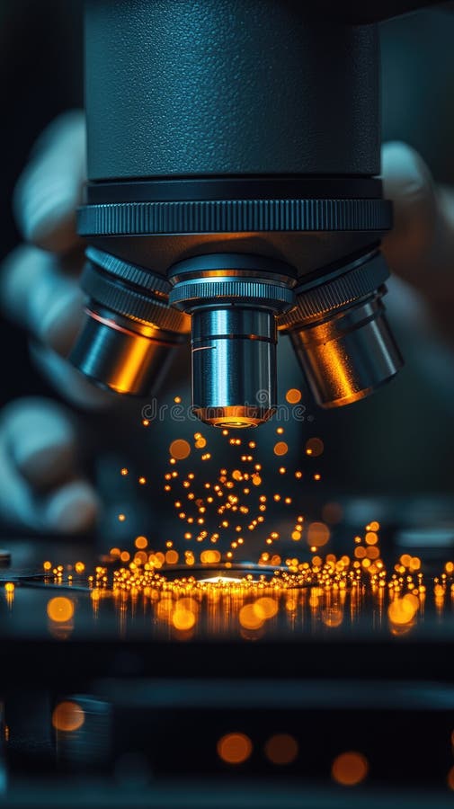 Scientific Analysis: Capturing Lab Scientist Intently Looking through ...