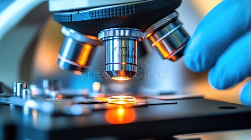 Scientific Analysis: Capturing Lab Scientist Intently Looking through ...