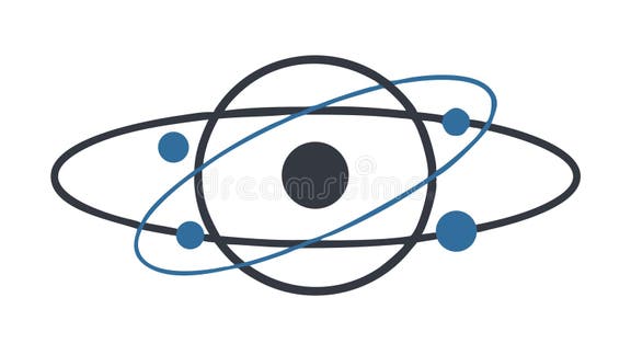 Scientific Atom Model Symbol Vector, Vector Design Generative AI Stock ...