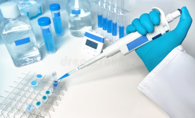 PCR sample loading stock image. Image of buffer, test - 20183515