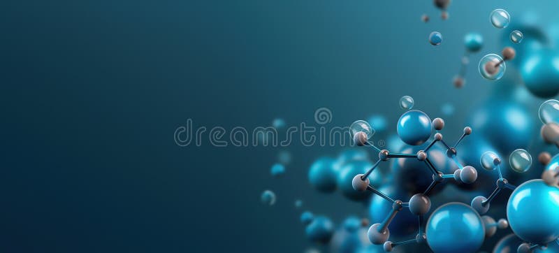 Blue Oxygen Molecule Transparent Background 3d Illustration Stock ...