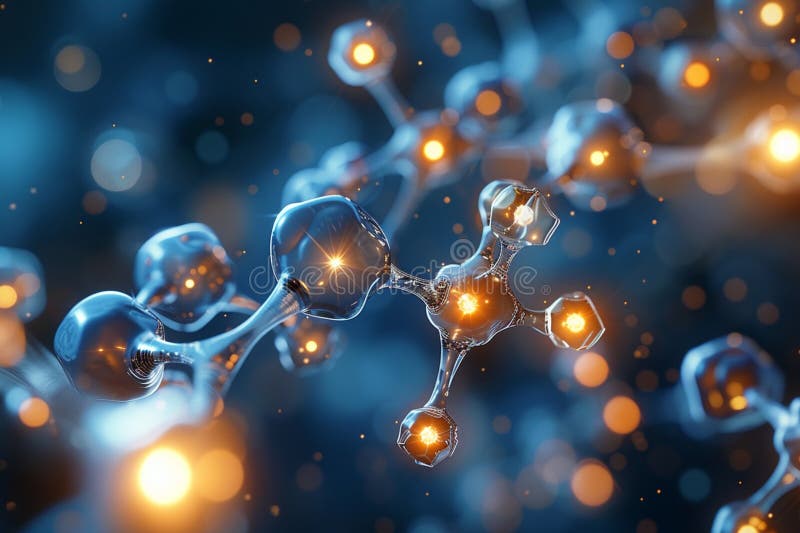 Scientific Background Featuring Intricate Molecule or Atom Structure ...