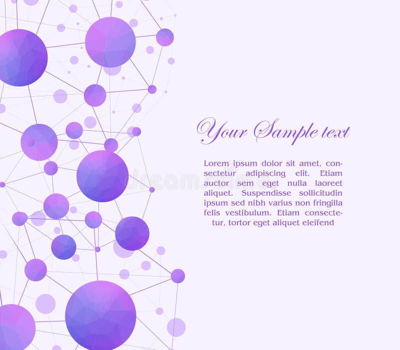 Scientific Background with Molecules Stock Vector - Illustration of ...