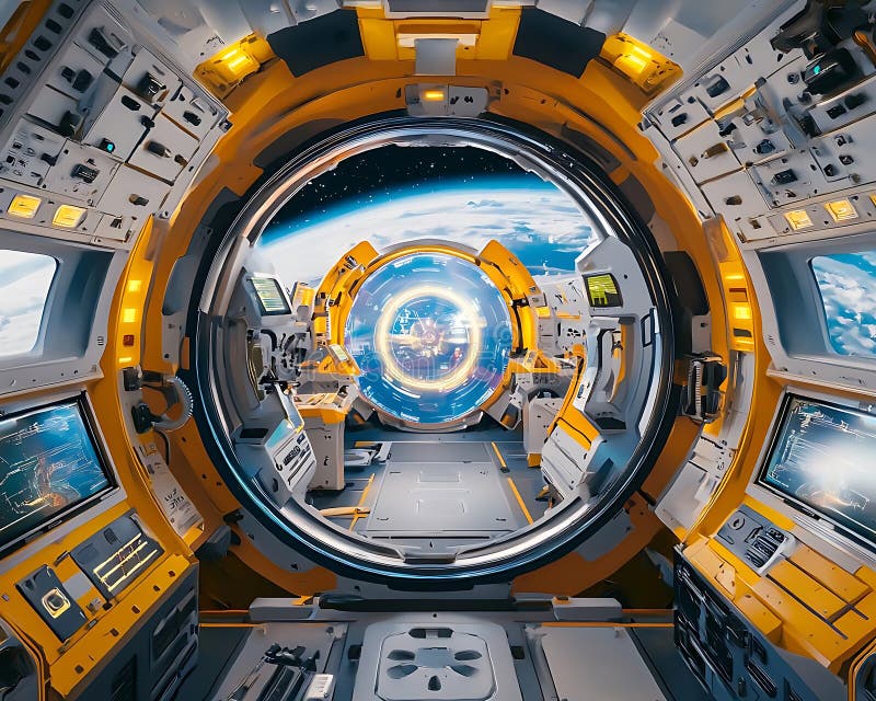 Scientific Breakthroughs Space Exploration. Futuristic Spacecraft ...