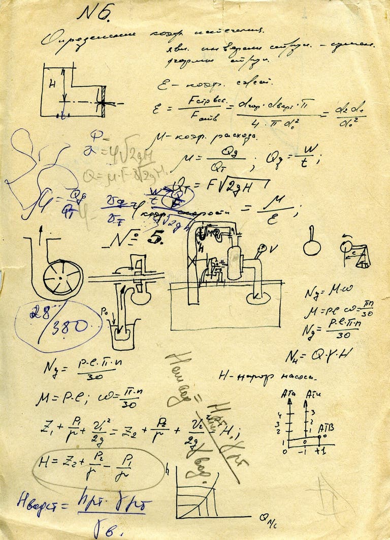 Paper Engineering Calculations Stock Illustrations – 127 Paper ...