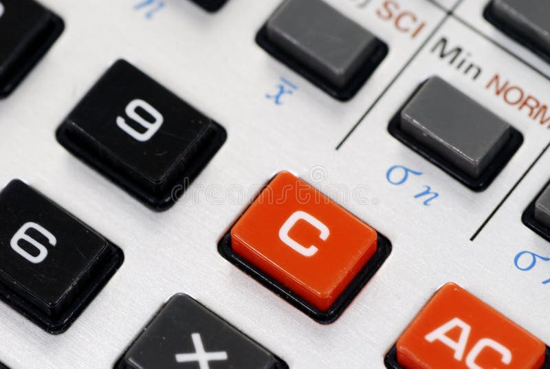 Scientific calculator stock photo. Image of keys, closeup - 10602772