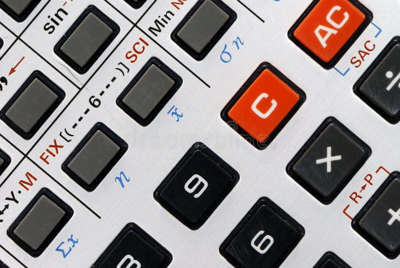 Scientific calculator stock photo. Image of buttons, accounting - 12415524