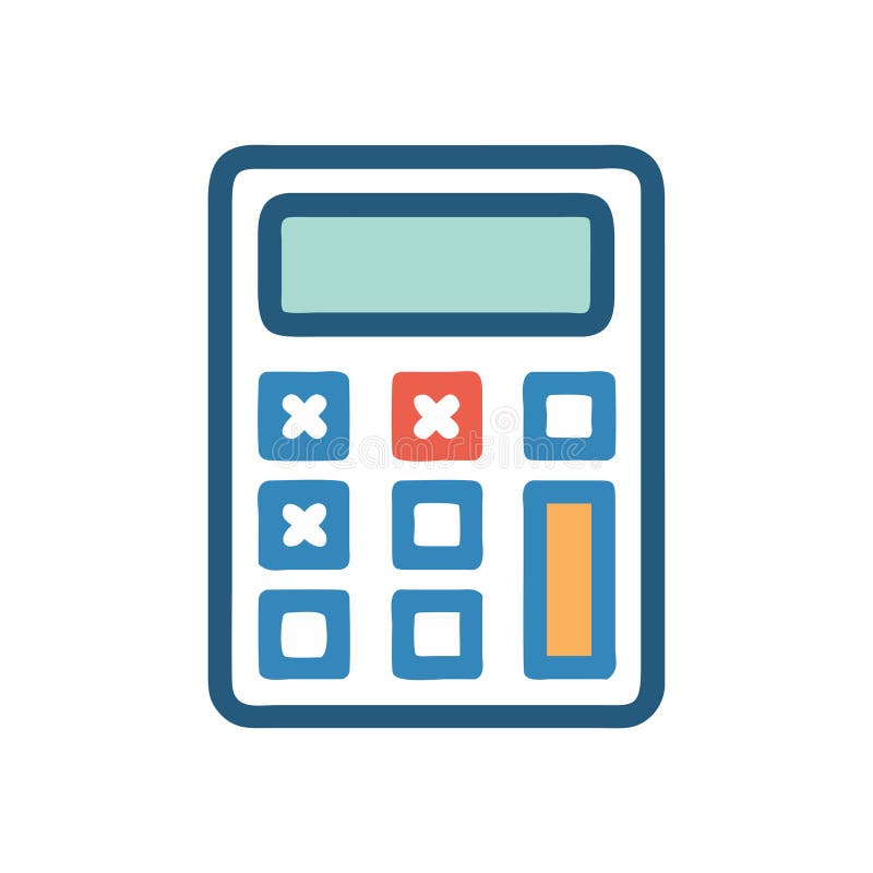 Scientific Calculator Icon stock vector. Illustration of icon - 351933043
