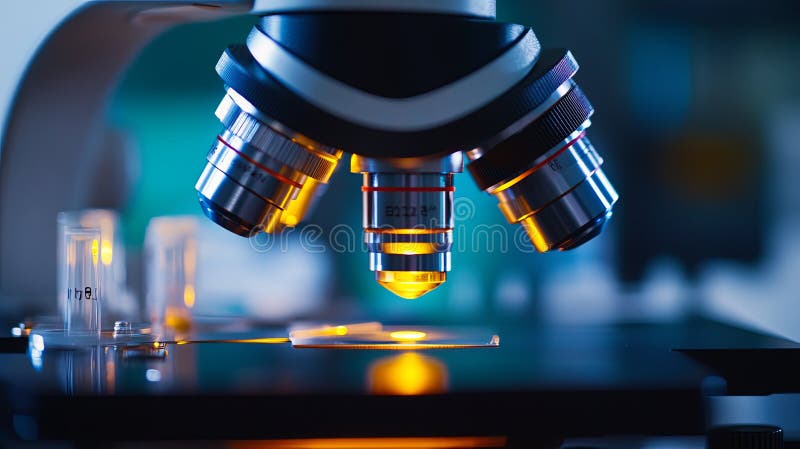 Scientific Camera Zooming into Collagen Microstructure . Stock ...